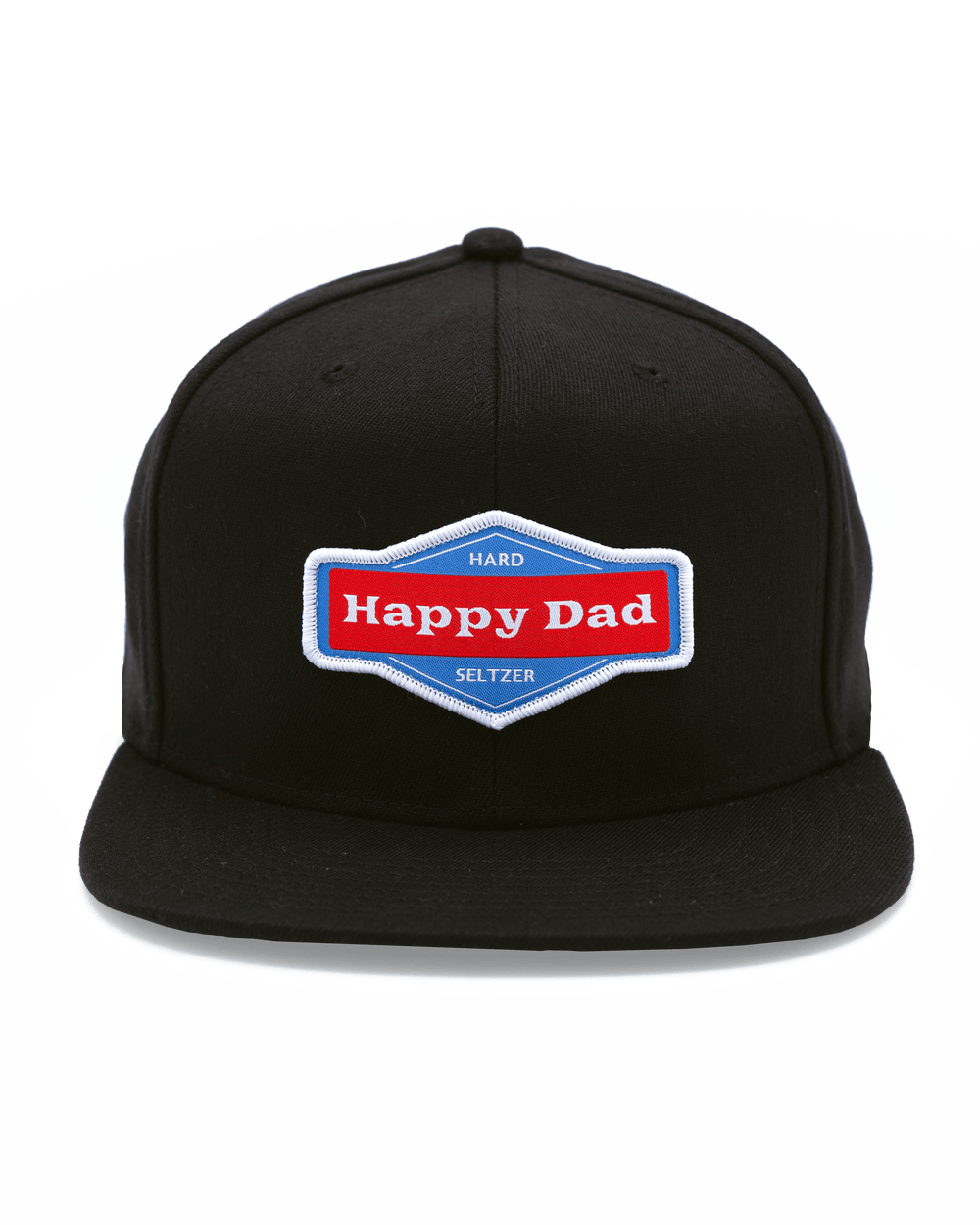Happy Dad Snapback Hat (Black)