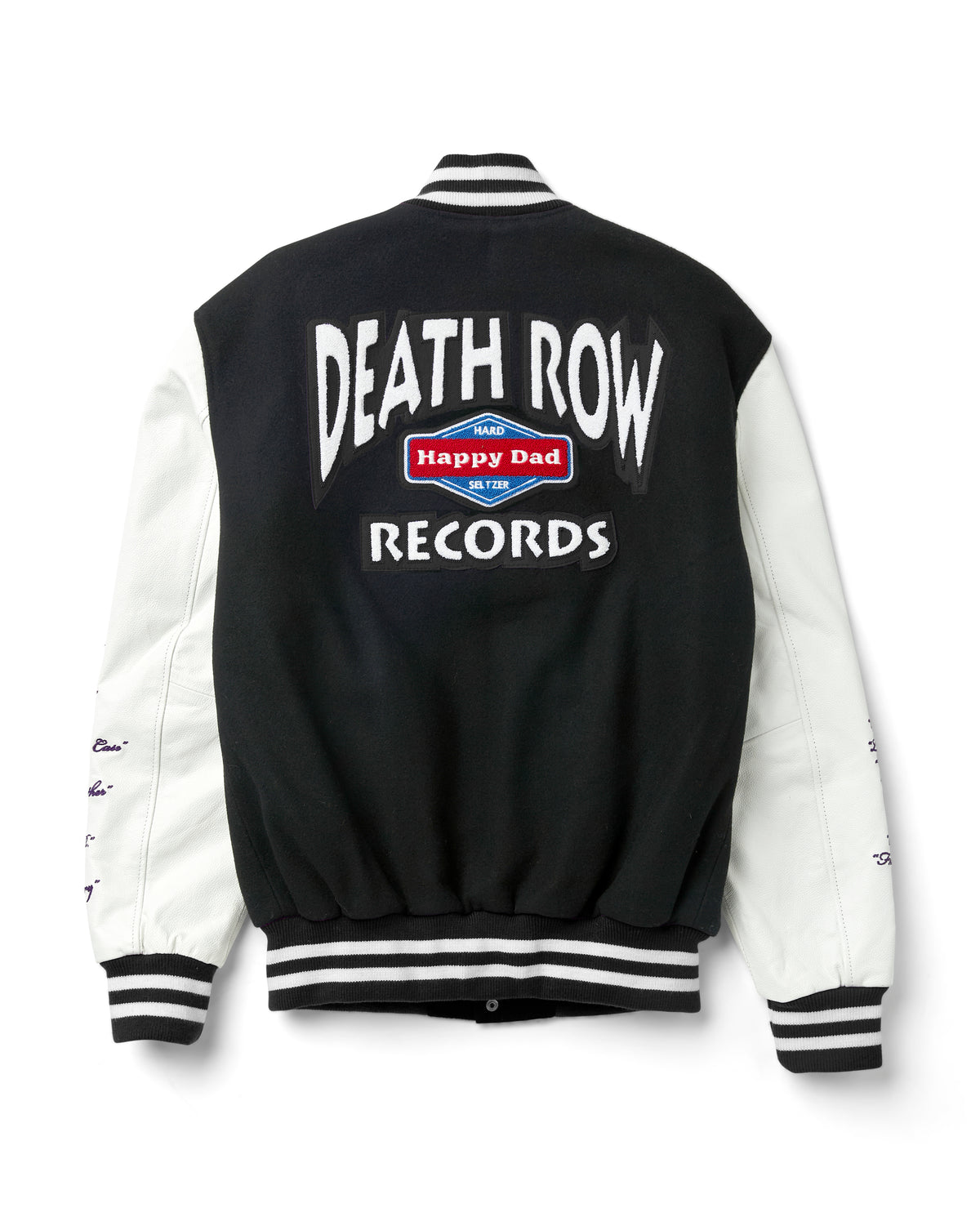 Happy Dad x Death Row Varsity Jacket (Black)