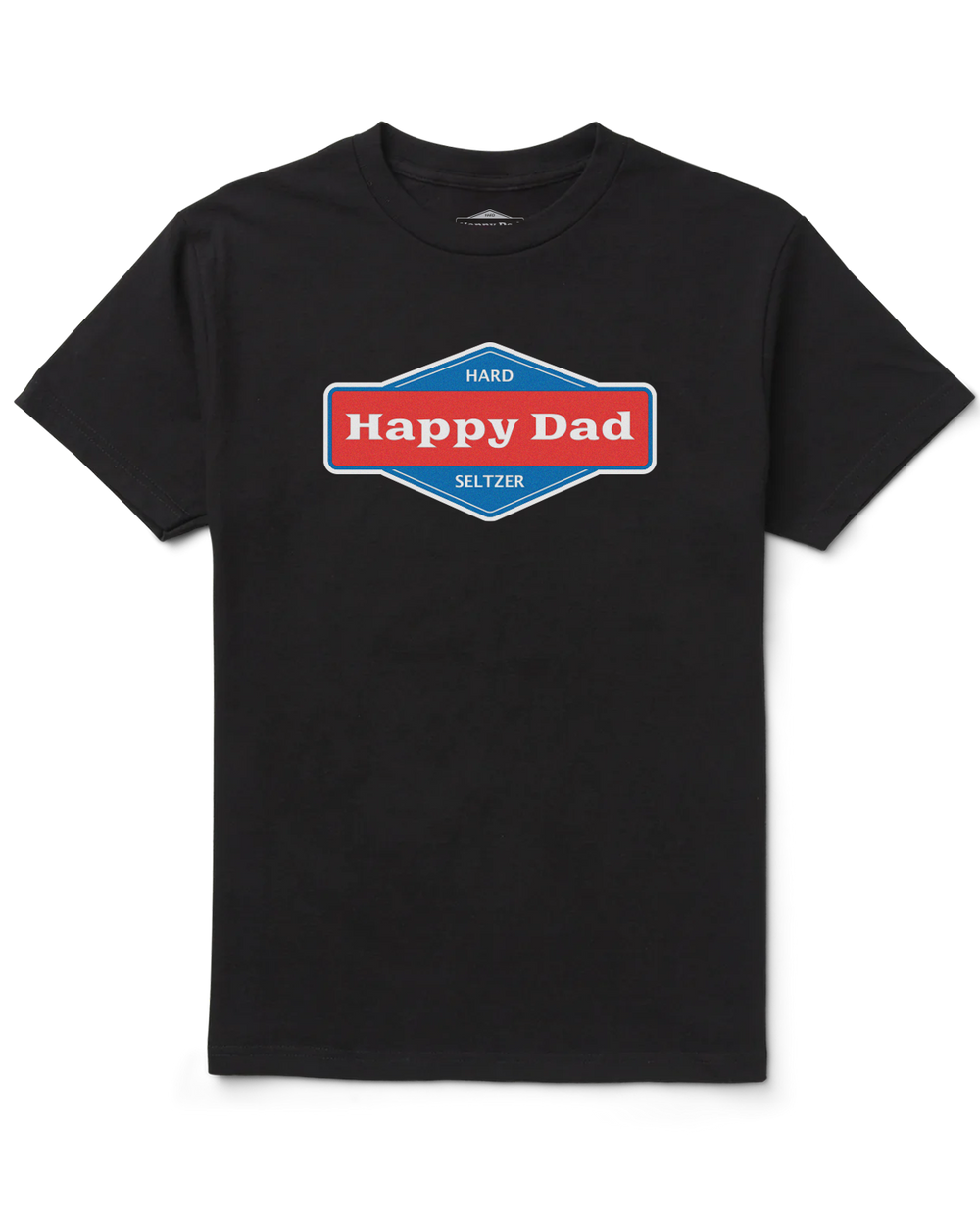 Happy Dad Front Logo Tee (Black)