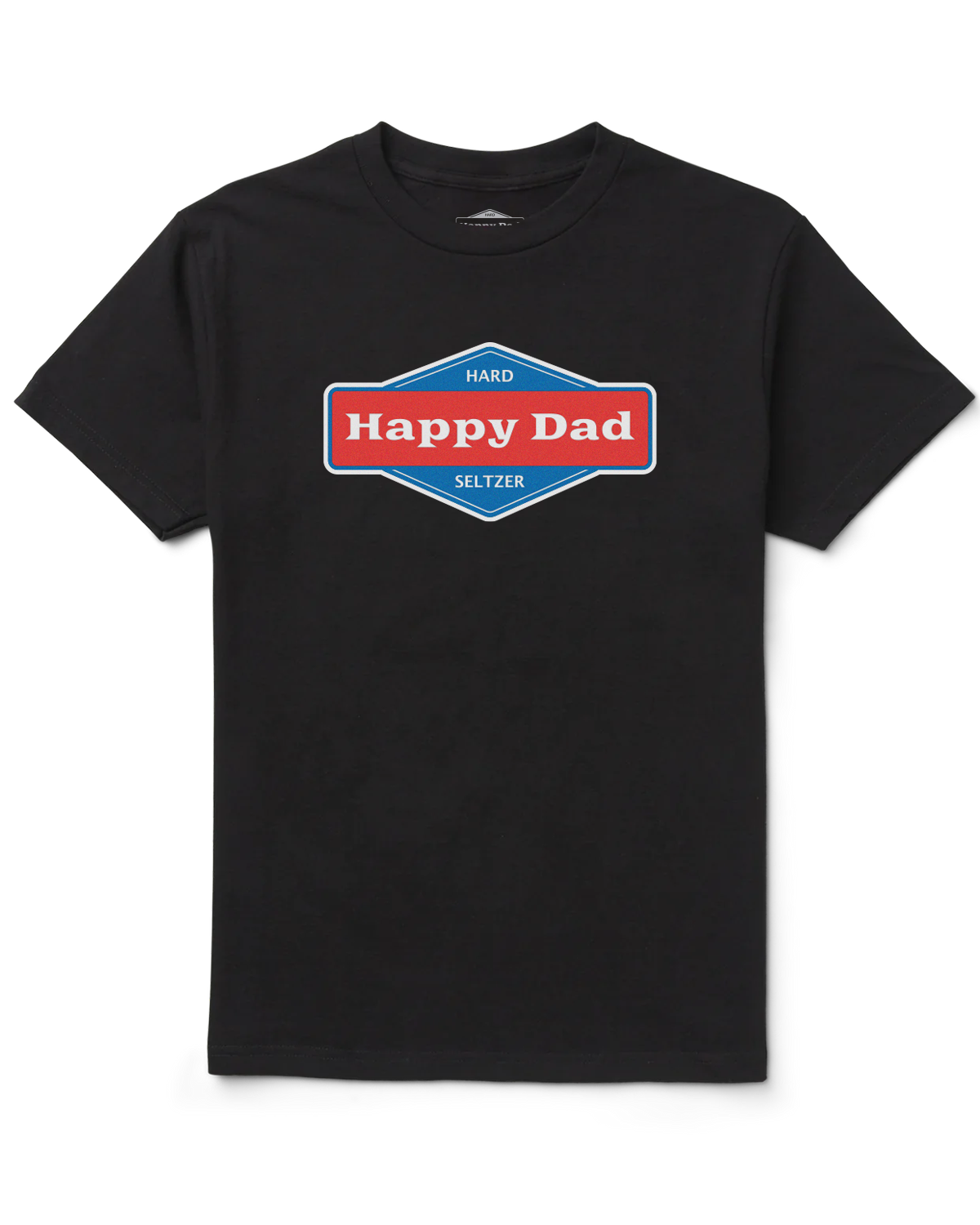 Happy Dad Front Logo Tee (Black)