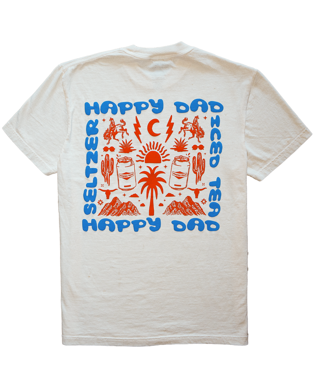 Happy Dad Vintage Electric Oasis Tee (Ivory)